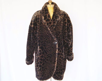 Popular items for animal print coat on Etsy