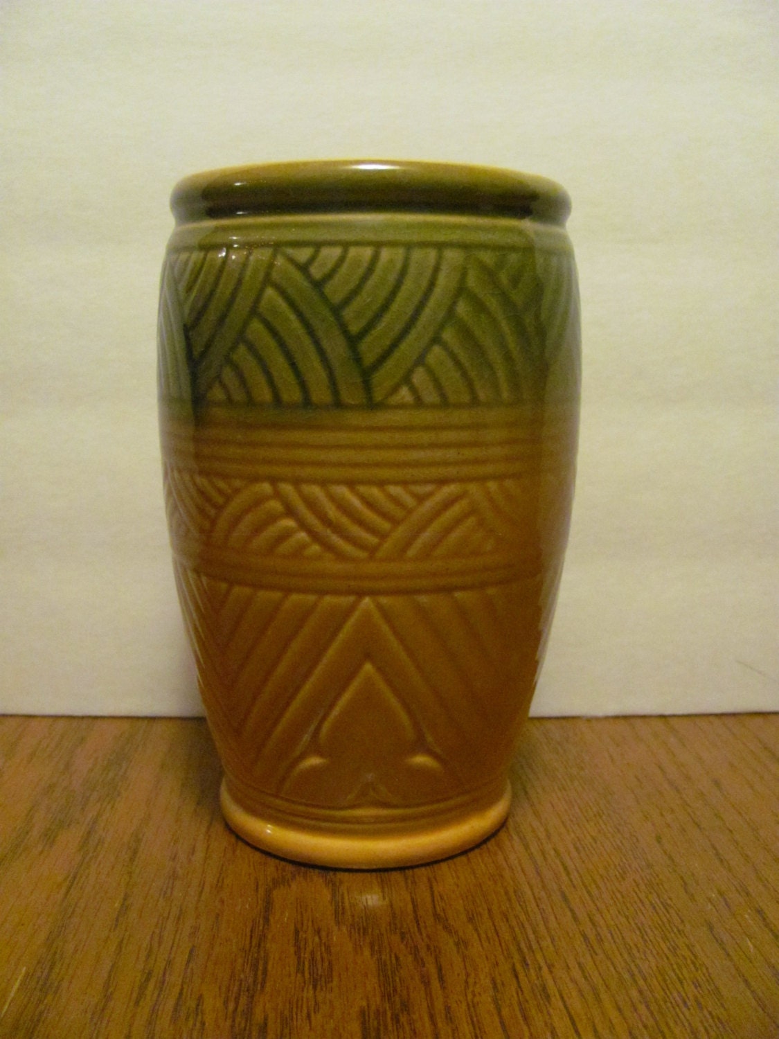 Robinson Ransbottom Pottery Roseville Art Deco Vase Ceramic