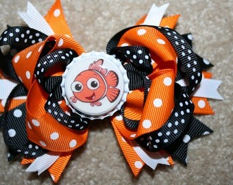 Items similar to Disney Finding Nemo and Dory Custom Boutique Bottle ...