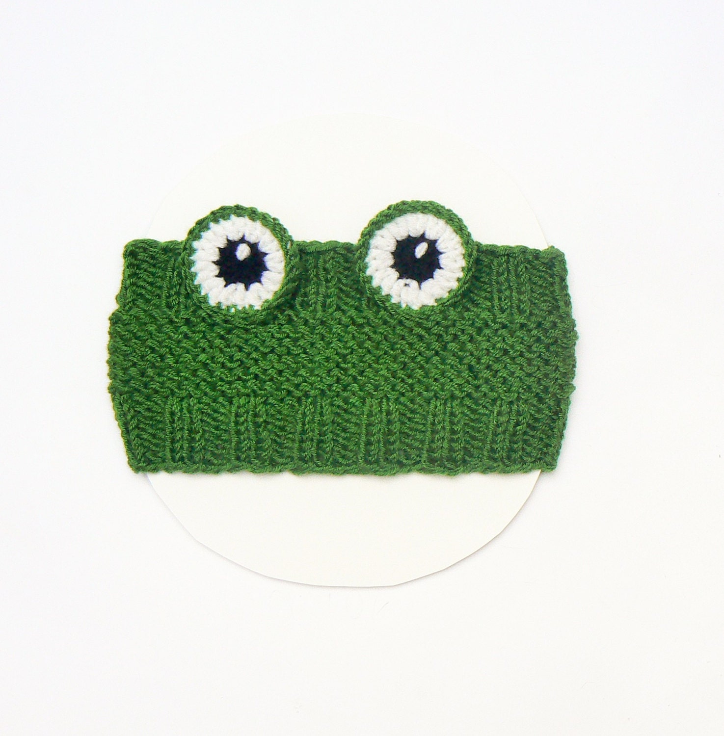 Ear Warmer Frog Headband Frog Head Wrap Girls Head Band by 2mice