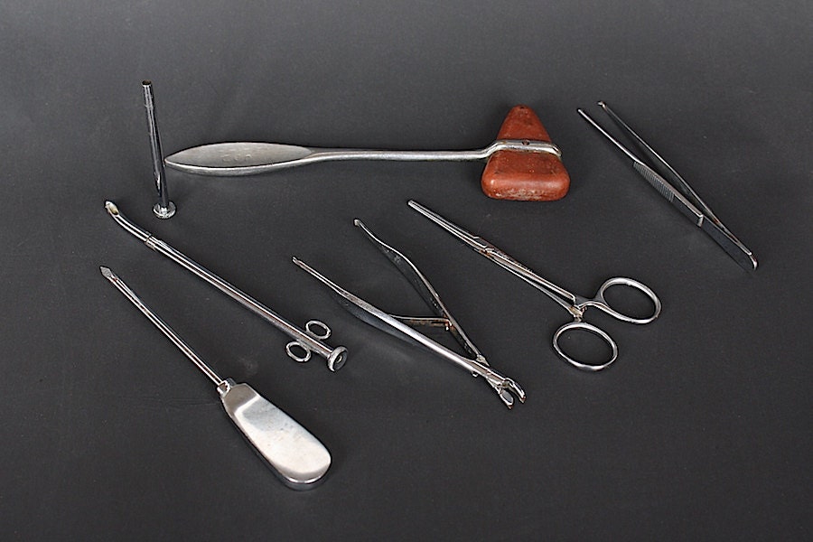 Medical Tools Doctor's Tool Kit Old Medical Equipment