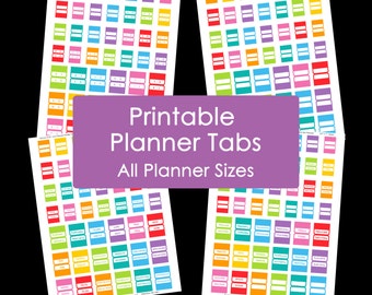 Contacts Printable Rainbow Stripe PDF Editable by AllAboutTheHouse