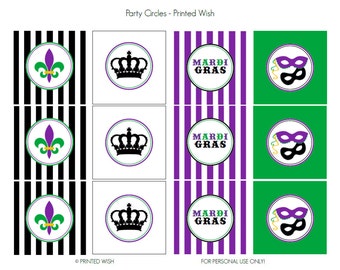 Mardi gras printable | Etsy