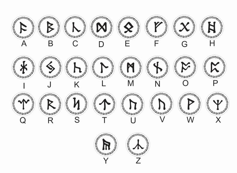 Dwarf Rune Initial, Personalized, Rubber Stamp, Tolkien, Lord of the ...