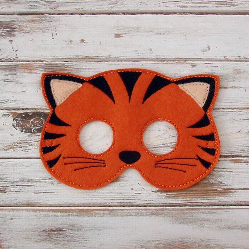Tiger Mask Felt Kids Mask Jungle Costume Animal Mask