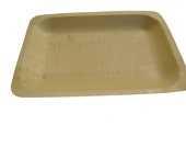 Items similar to 7" Disposable Wooden Rectangular Plates ( Pack of 50 ...