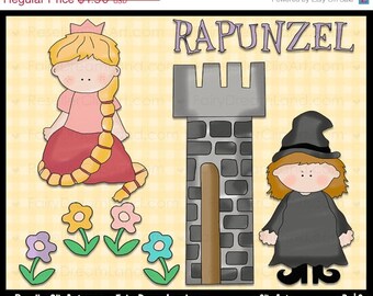 Popular items for rapunzel clipart on Etsy