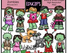 Popular items for zombie clip art on Etsy