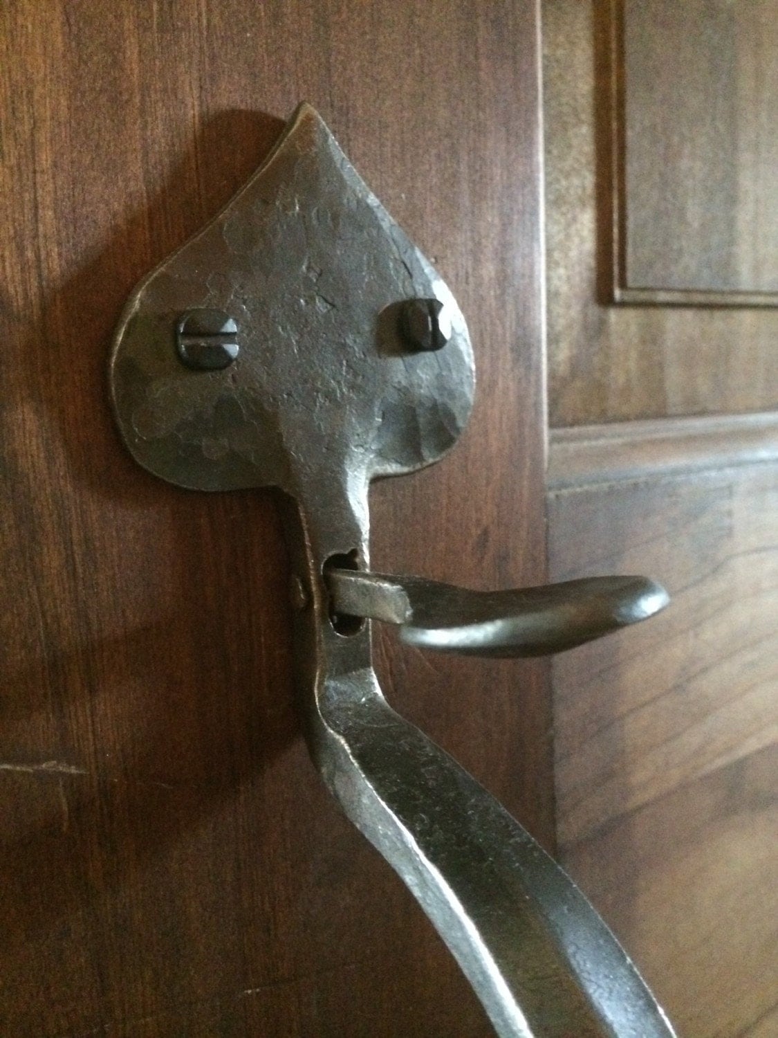 Hand forged thumb latch set