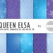 Queen Elsa Frozen Themed Digital Paper Commercial Use