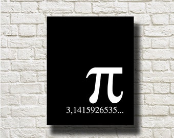 Pi poster | Etsy