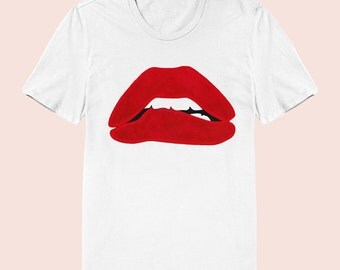 Lips t shirt | Etsy