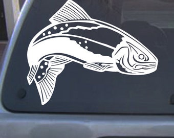 Trout decal | Etsy