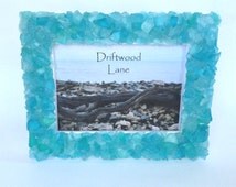 Popular items for sea glass frame on Etsy