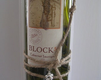 Wine Bottle Candle/ Block 50 Wine Bottle/ Wine Bottle Candle Holder ...