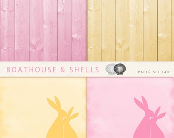 Bunny Rabbit Digital papers Girl Bunny Clipart Bunny