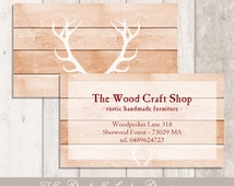 Popular items for rustic business card on Etsy
