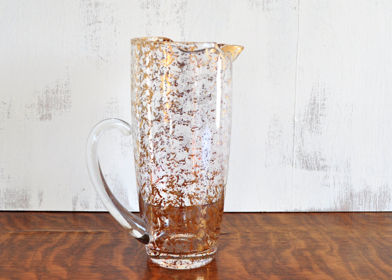 Vintage Mid-Century Gold Flecked Cocktail Pitcher – Haute Juice