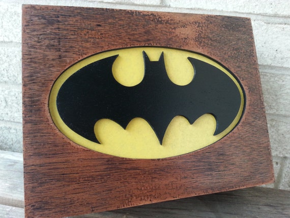 Batman Returns Symbol repurposed cigar box