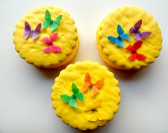 24 Small Assorted Set of Edible Wafer Paper by DecoMachineLLC