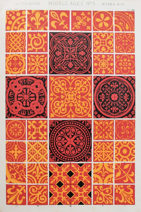 Owen Jones The Grammar of Ornament Stunning 1850s