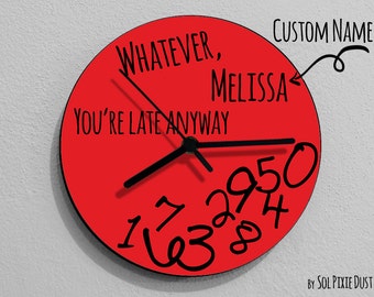 Who Gives a Shit Wall Clock by SolPixieDust on Etsy