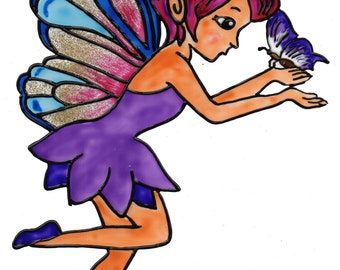 Stained glass elf | Etsy