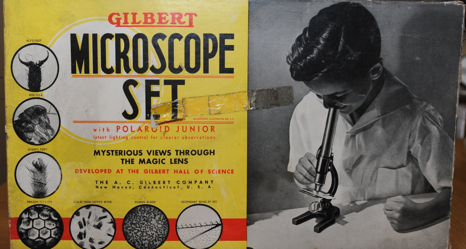 Vintage 1938 Gilbert Microscope set No 8 – Haute Juice