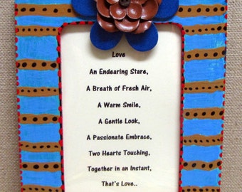 Framed custom poem | Etsy