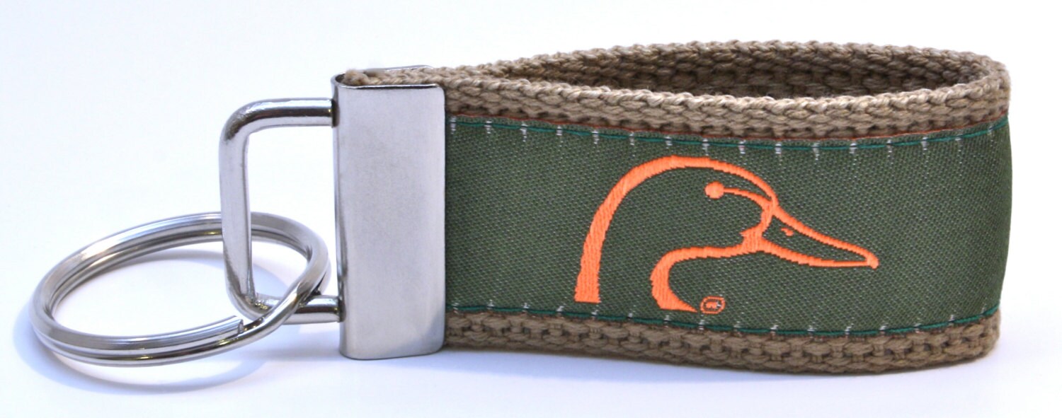 Ducks Unlimited Web Key Chain in 3 different colors Khaki