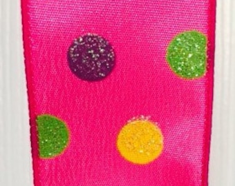 Pink wired ribbon | Etsy