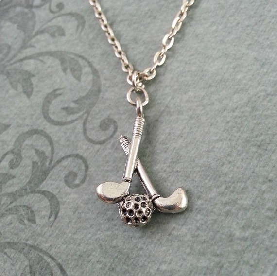 Golf Club Necklace Golf Gift Golf Jewelry Golf Ball