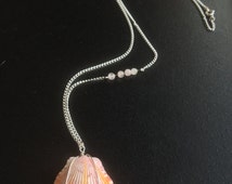 Popular items for scallop shell necklace on Etsy