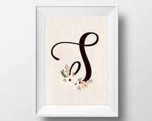 Unique letter s wall decor related items | Etsy