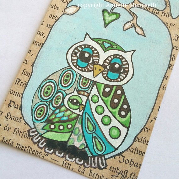 Original Aceo Miniature Art Original Illustration