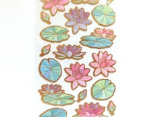 Popular items for lotus flower sticker on Etsy