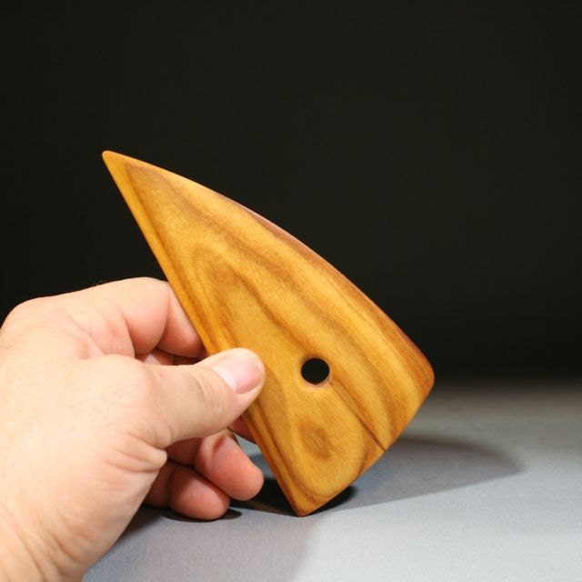 Canary Wood Rib Pottery Tool Bowl Rib by burlchaser on Etsy