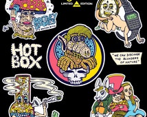Popular items for weed stickers on Etsy