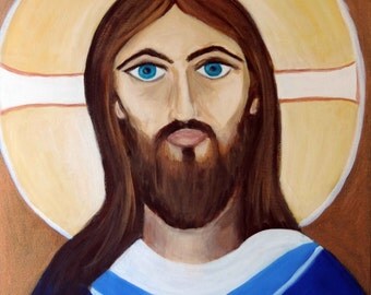 Jesus paintings | Etsy