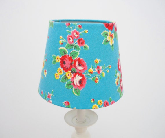 Floral Table Lamp Extra Small Printed Lamp Shade by INKYshades