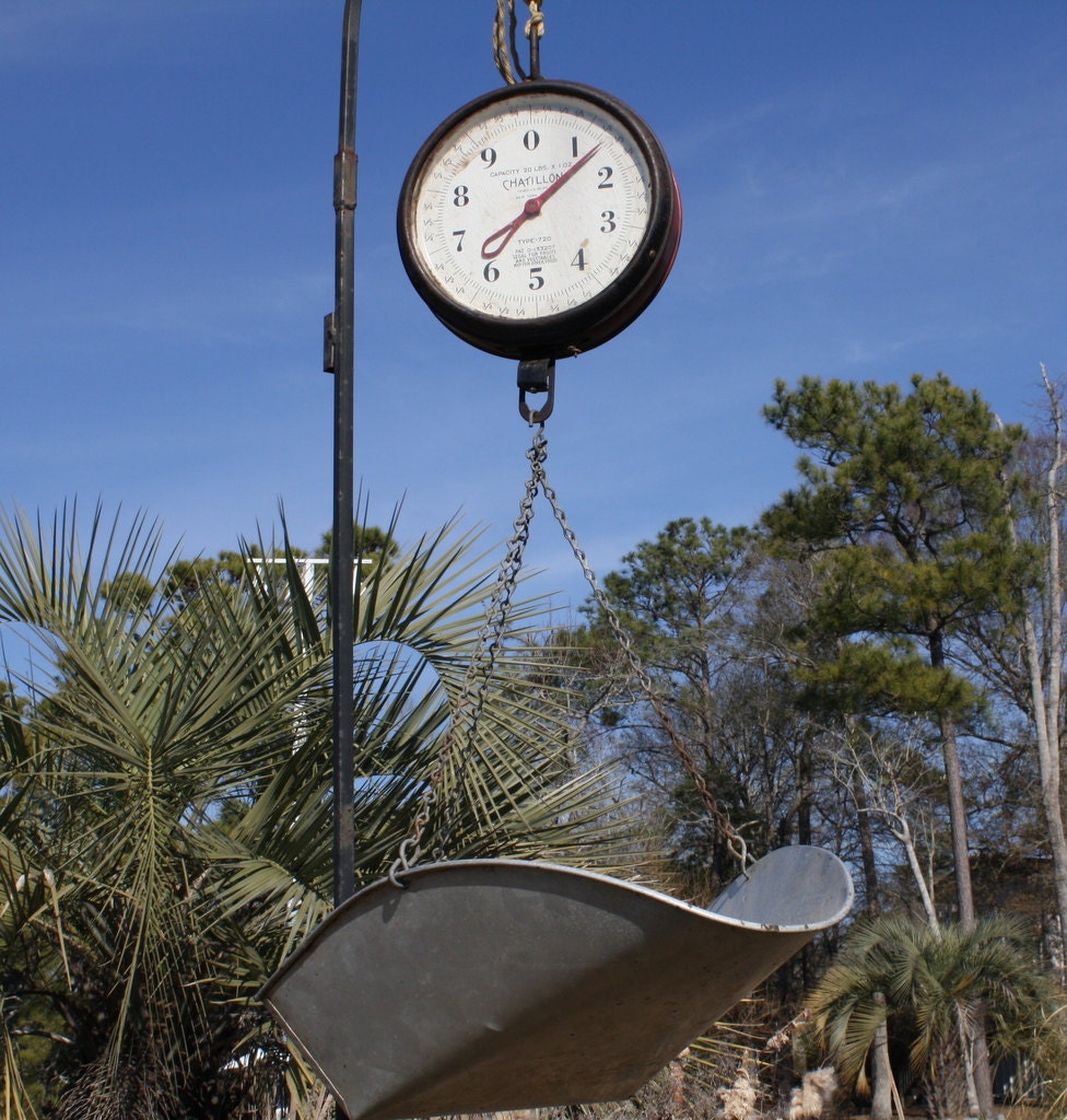 Antique Chatillon Scales / 20 lb Type 720 Hanging Fruit and