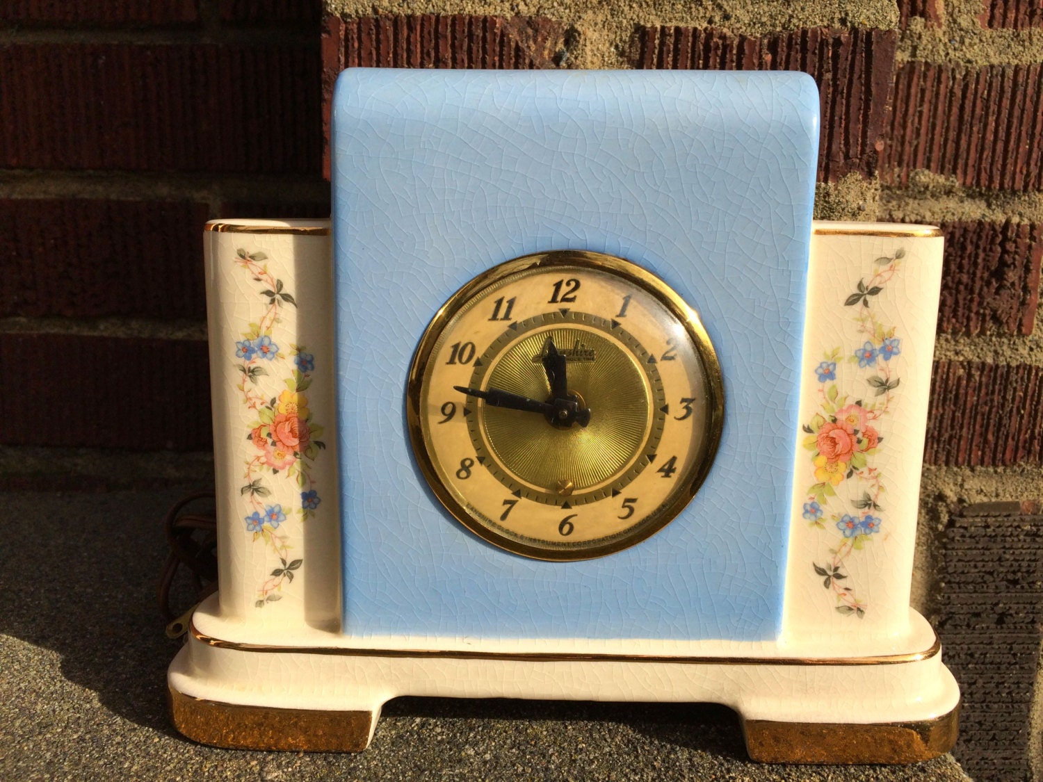 Antique Lanshire Porcelain 24 Karat Gold Clock – Haute Juice