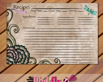 Cute recipe cards | Etsy