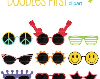 Sunglasses clipart | Etsy