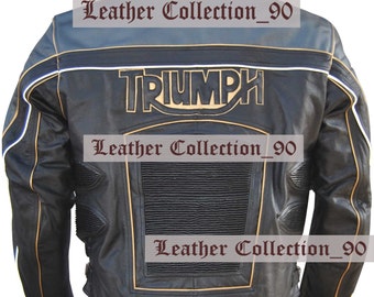Custom Made Triumph Motorcycle Leather Jacket - x men custom made ...