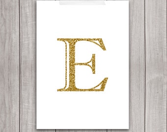 Letter e art print | Etsy
