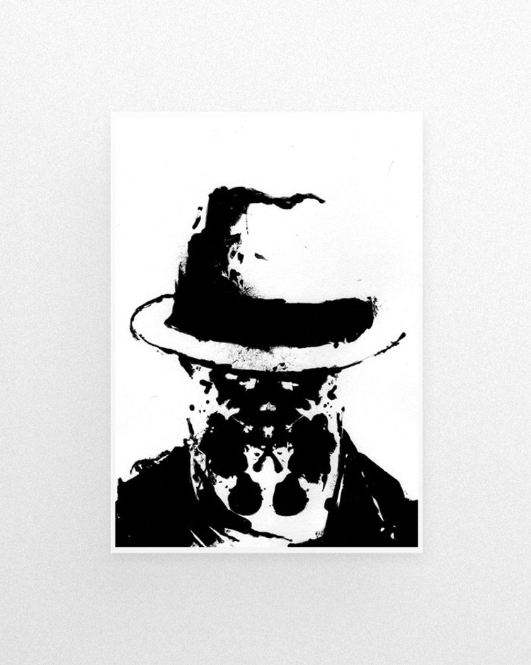 Watchmen rorschach Watchmen Poster ink blot Art by ArtByJoonas