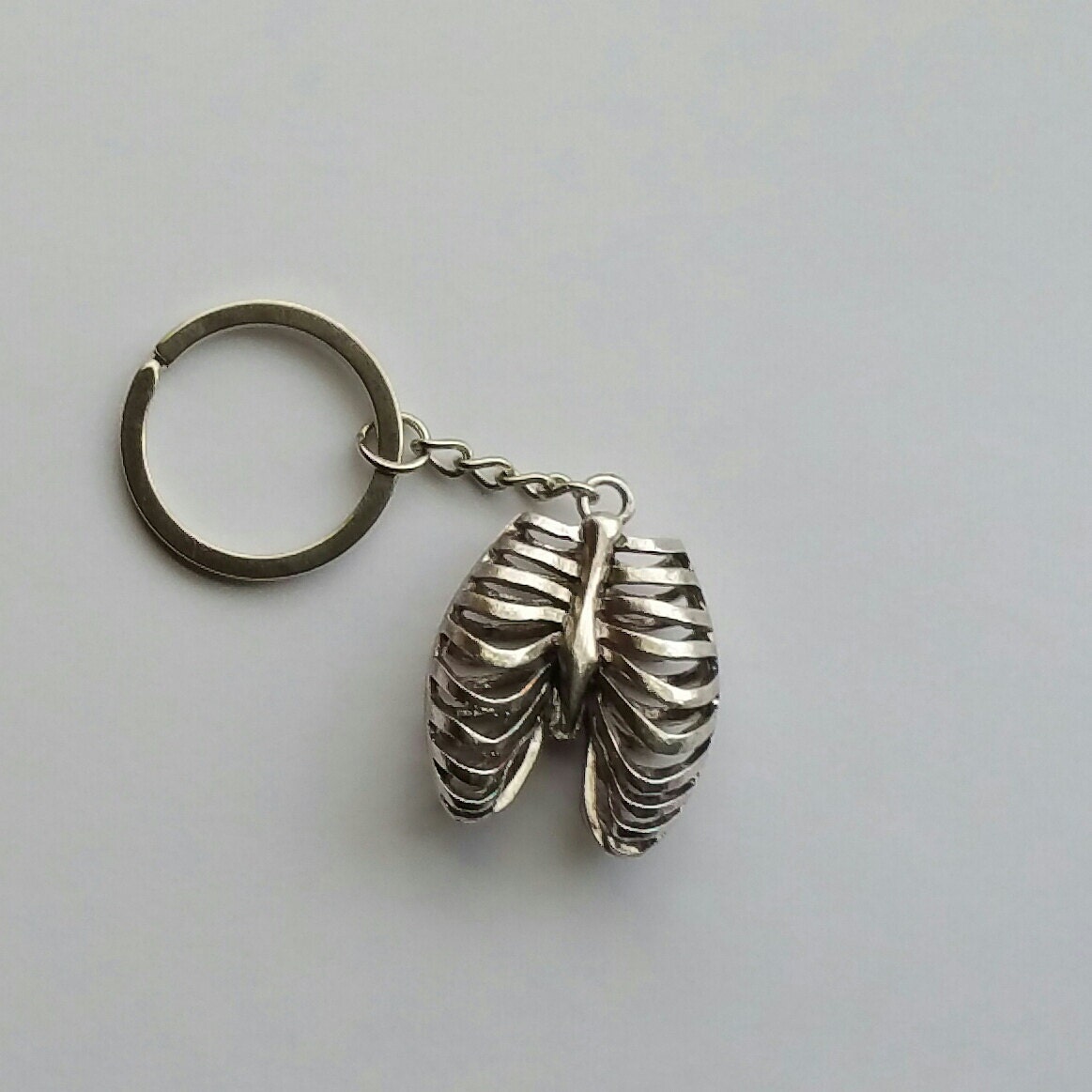 Rib Cage Keychain Human Ribcage Keyring Human Anatomy