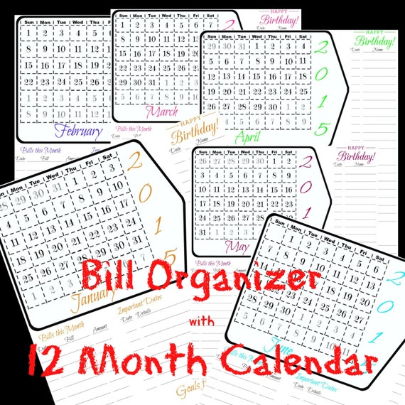 Items Similar To 2015 Budget Friendly Printable Calendar Easy To Use items-similar-to-2015-budget-friendly-printable-calendar-easy-to-use