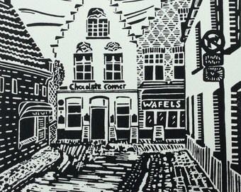Original and colourful linocuts by Zoe Badger. by Zebedeeprint